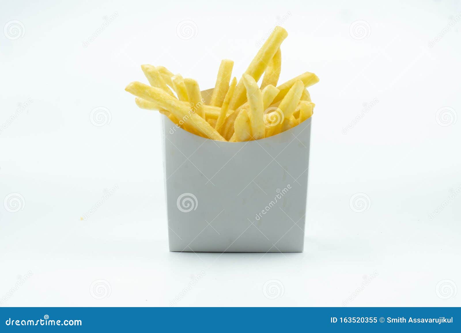 Jumbo Big Size of French Fries Package Isolate on White Background ...