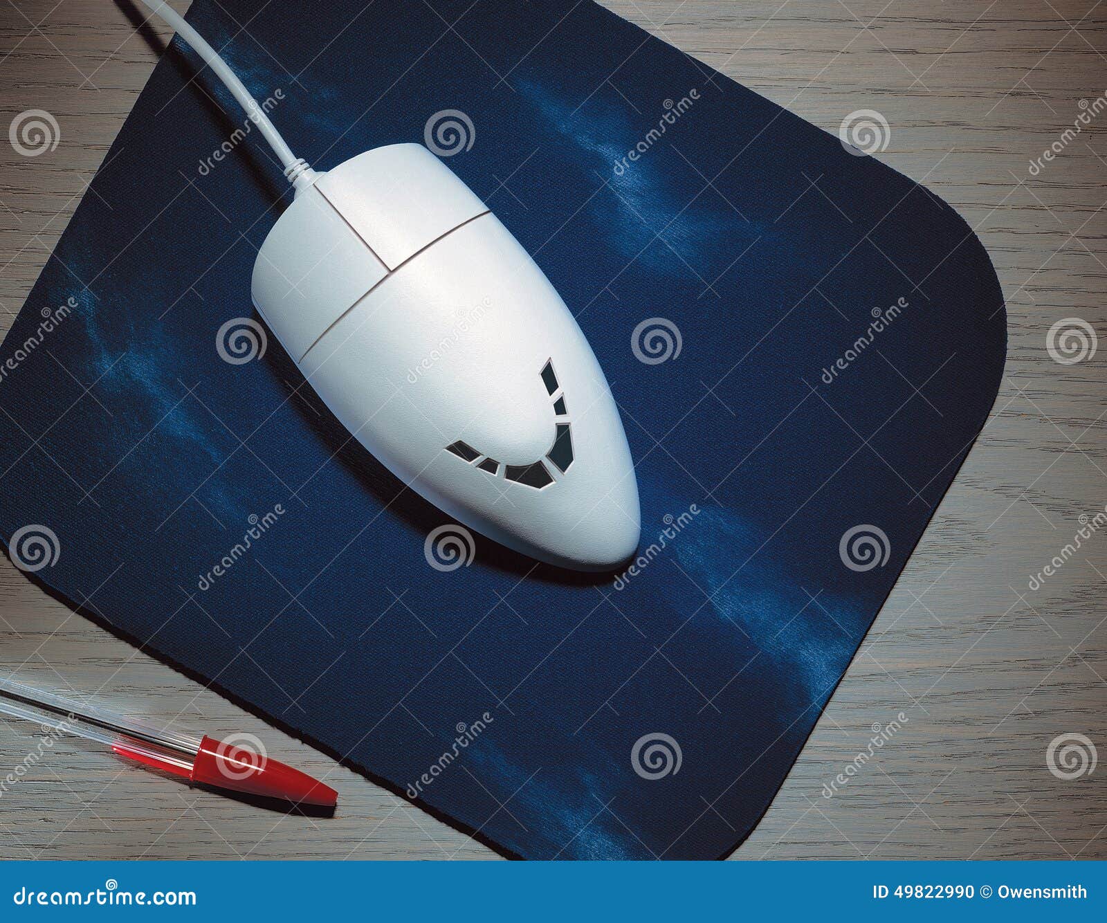 Jumbo Computer Mouse on Mouse Mat Stock Photo - Image of cockpit, desk ...