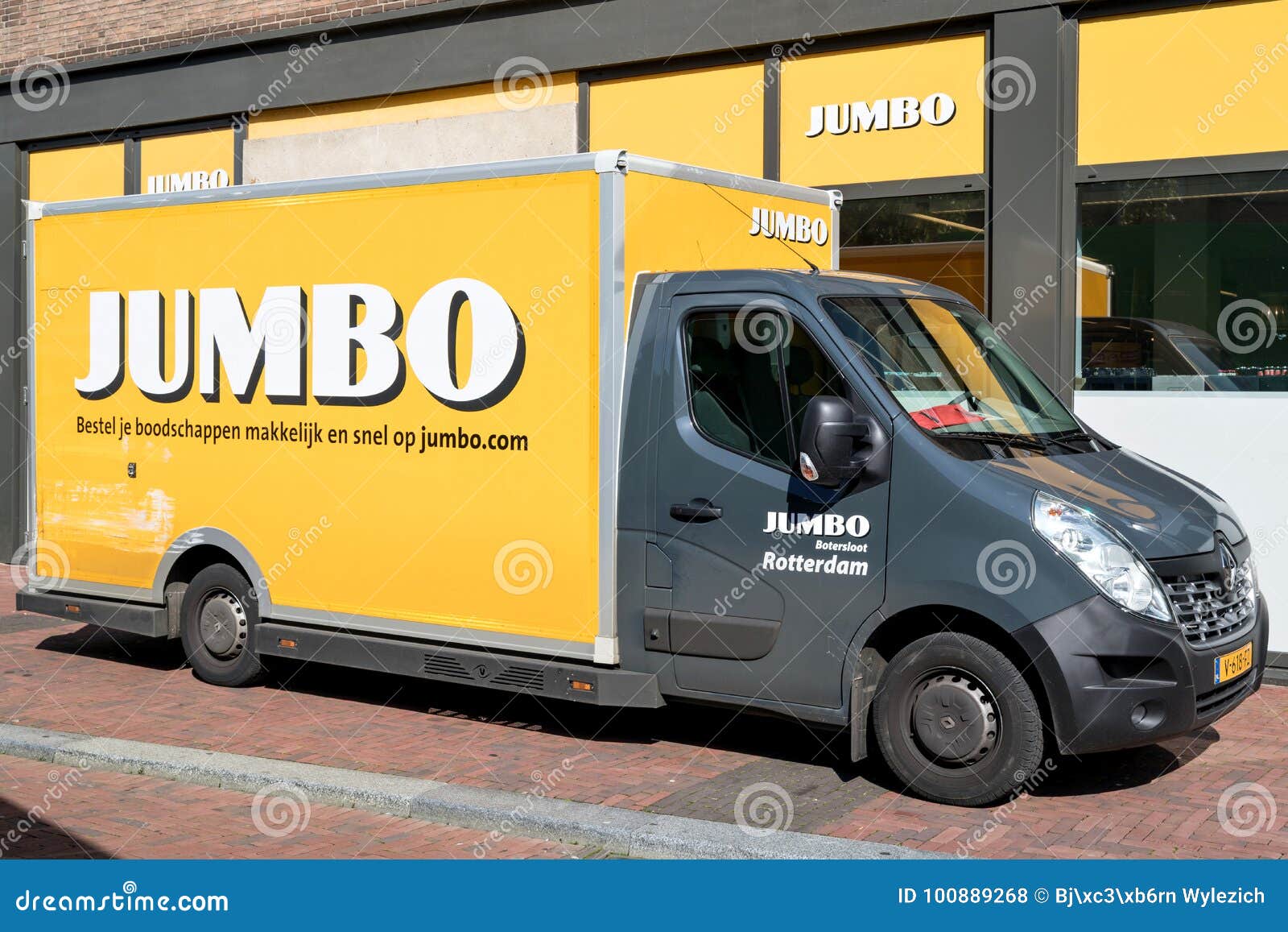 Jumbo Delivery Van at Branch Editorial Stock Photo - Image of jumbo ...