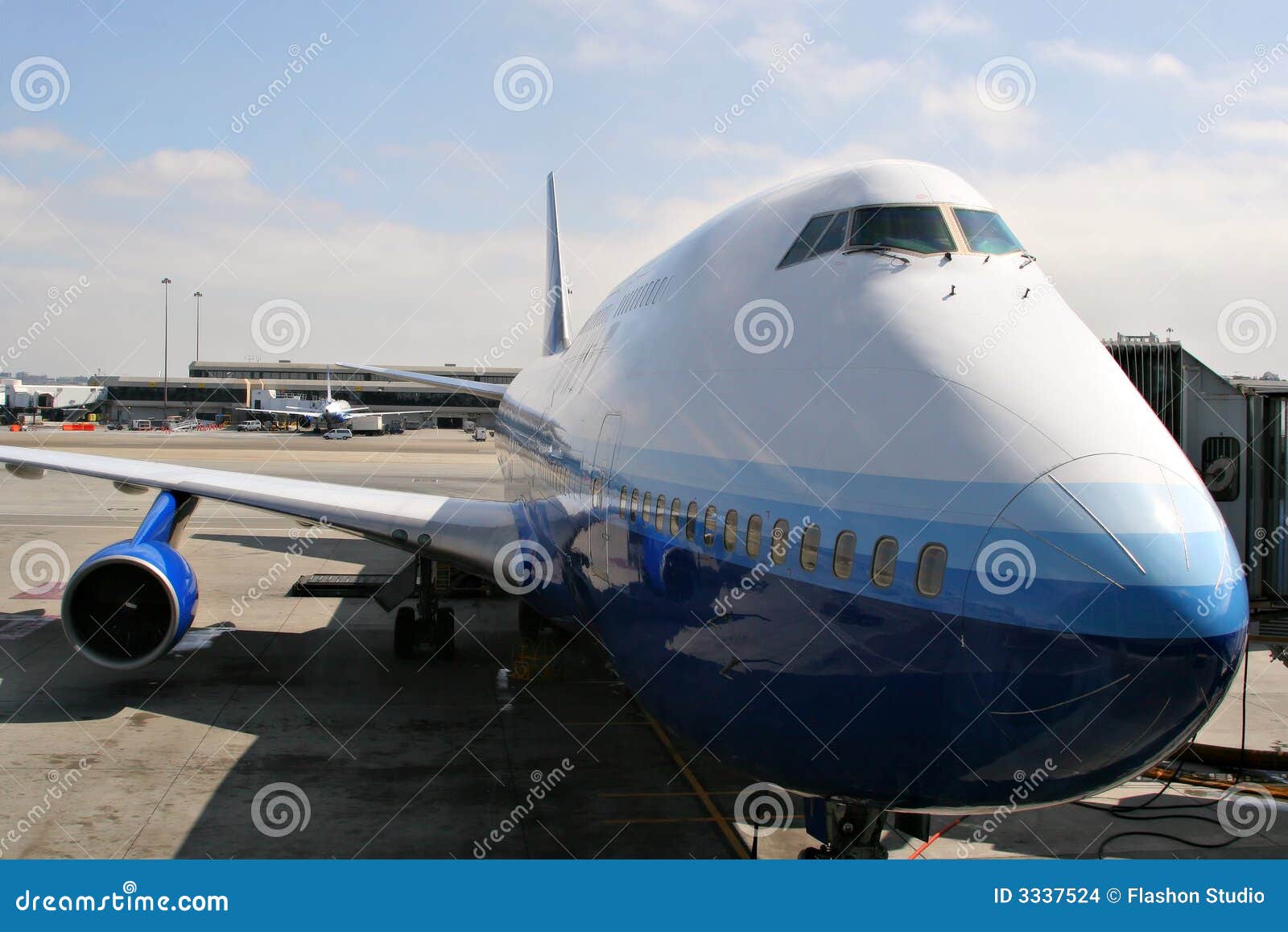 Jumbo Jet Parked stock photo. Image of airplane, station - 3337524