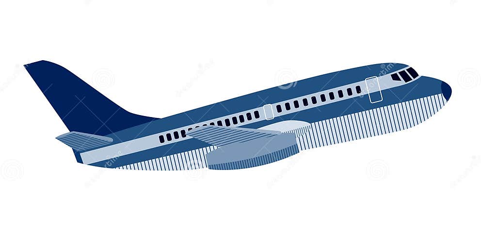 Jumbo jet plane stock vector. Illustration of cockpit - 3168521