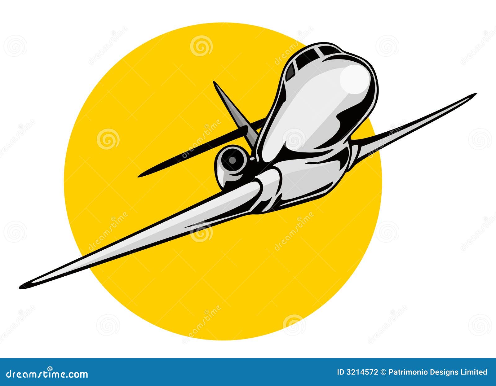 Jumbo jet plane stock vector. Illustration of airplane - 3214572
