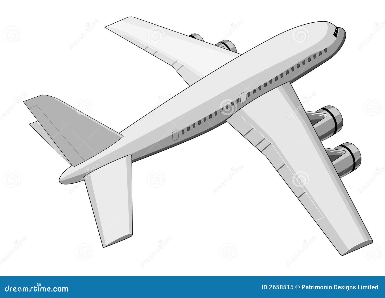 Airplane Drawing Top View