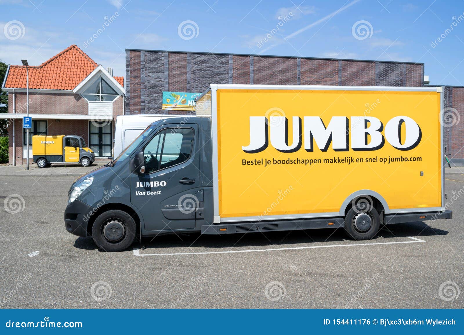 Jumbo delivery van editorial photo. Image of deliver - 154411176
