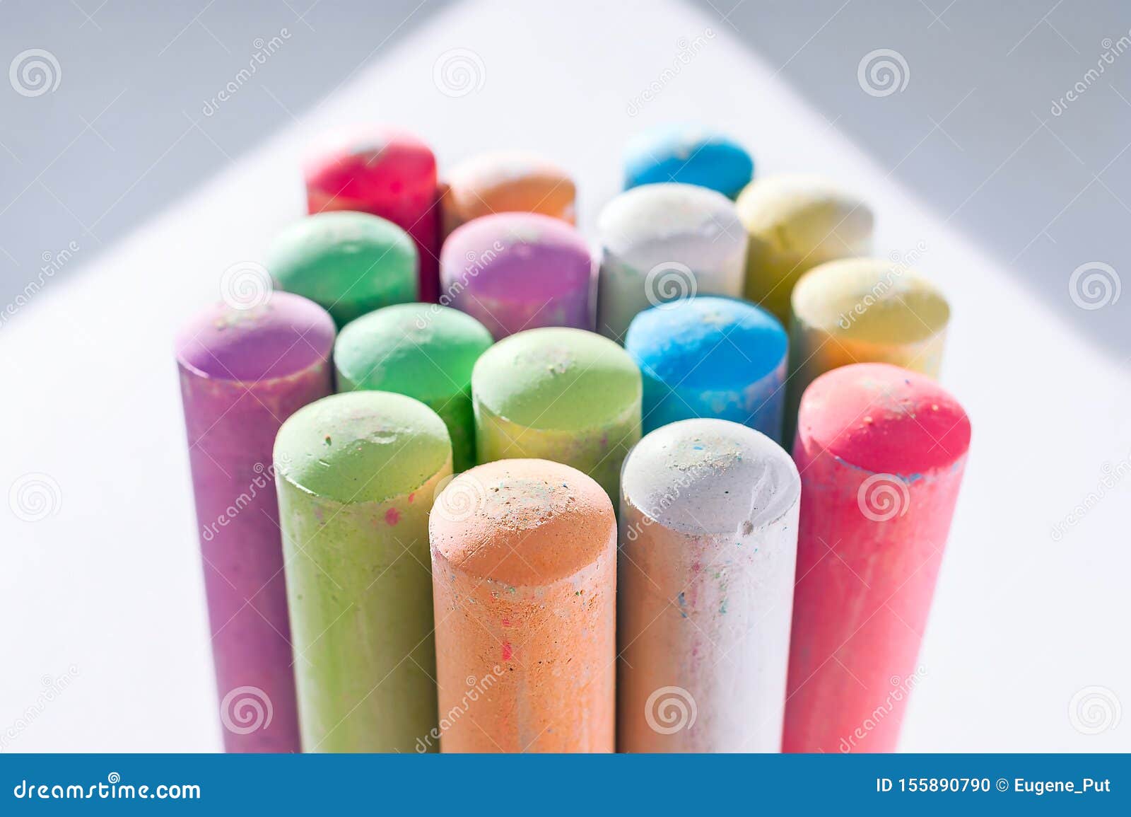 Jumbo Sidewalk Chalk, Assorted Colors, Bold Tips on White Background ...