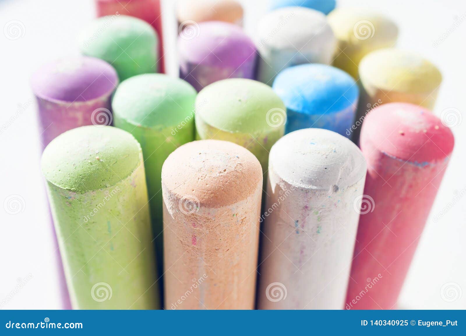 Jumbo Sidewalk Chalk, Assorted Colors, Bold Tips on White Background ...