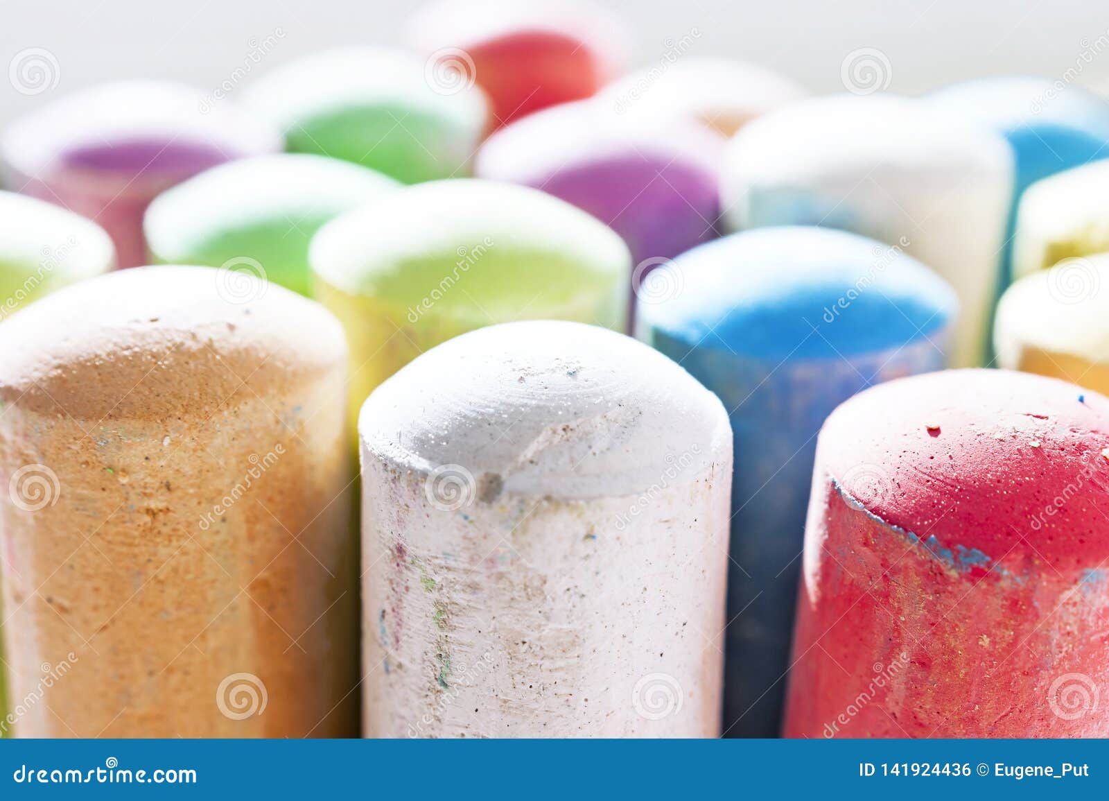 Jumbo Sidewalk Chalk, Assorted Colors, Bold Tips on White Background ...