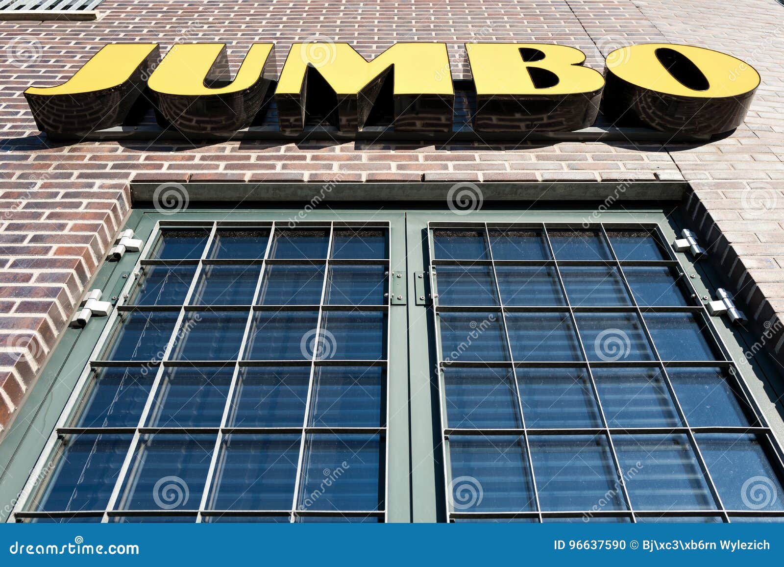 Jumbo sign at branch editorial image. Image of shopping - 96637590