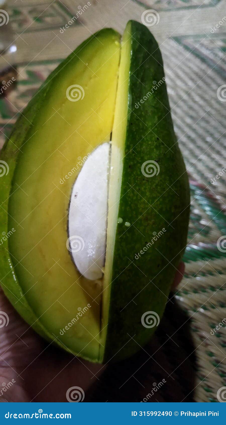 Jumbo Sized Buttery Avocado that is Ripe Stock Photo - Image of sized ...
