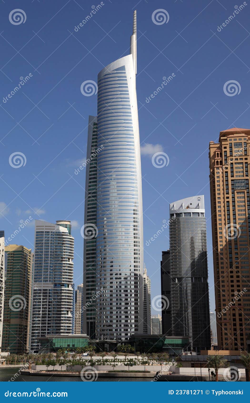 Jumeirah Lakes Towers, Dubai Stock Image - Image of jumeirah, facade ...