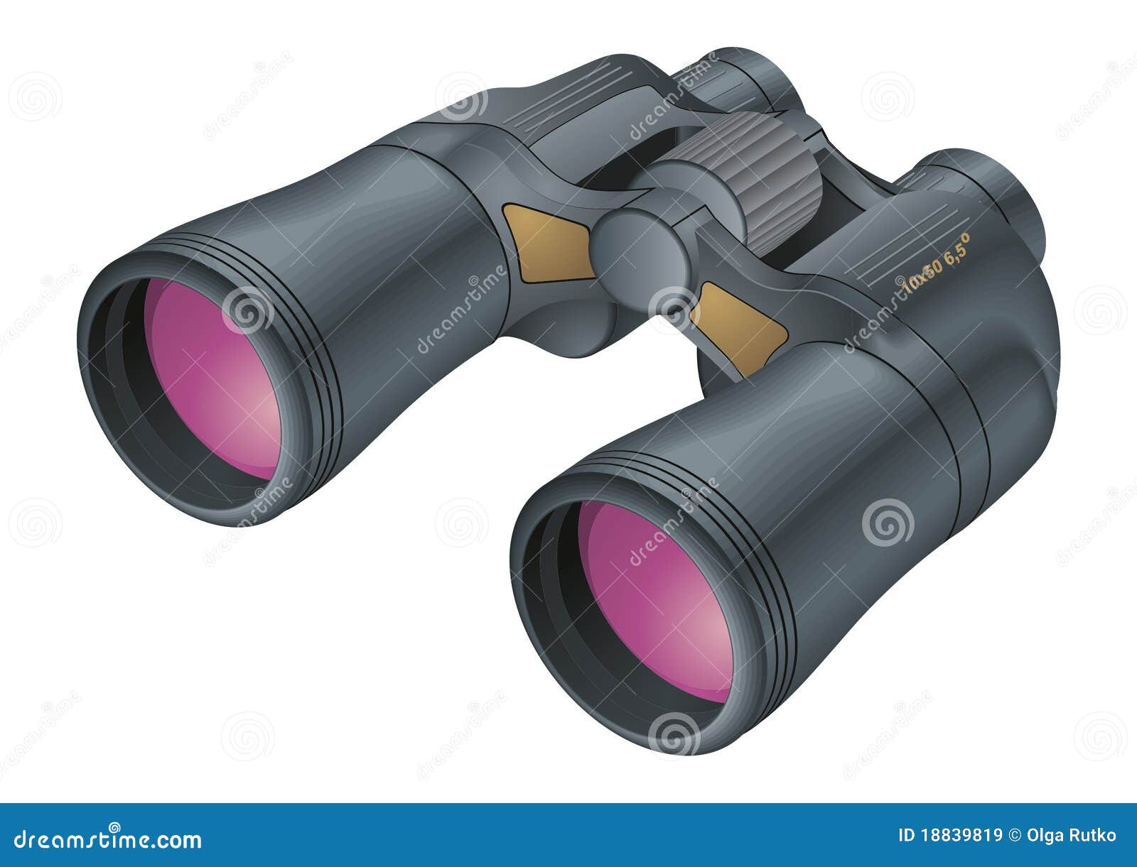 Jumelles illustration de vecteur. Illustration du silhouette - 18839819