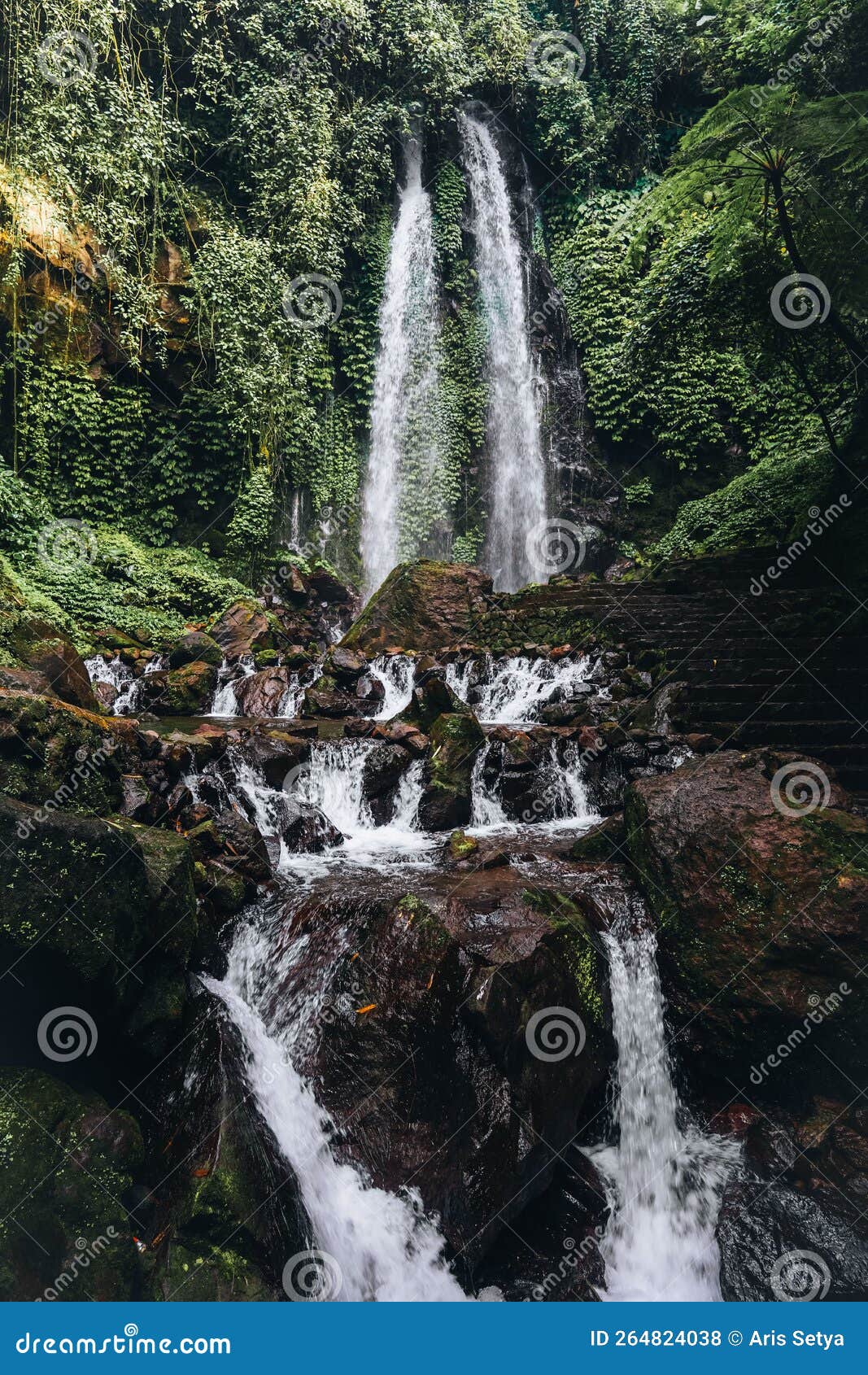 Jumog Waterfalls in Karanganyar, Indonesia Stock Photo - Image of tree ...