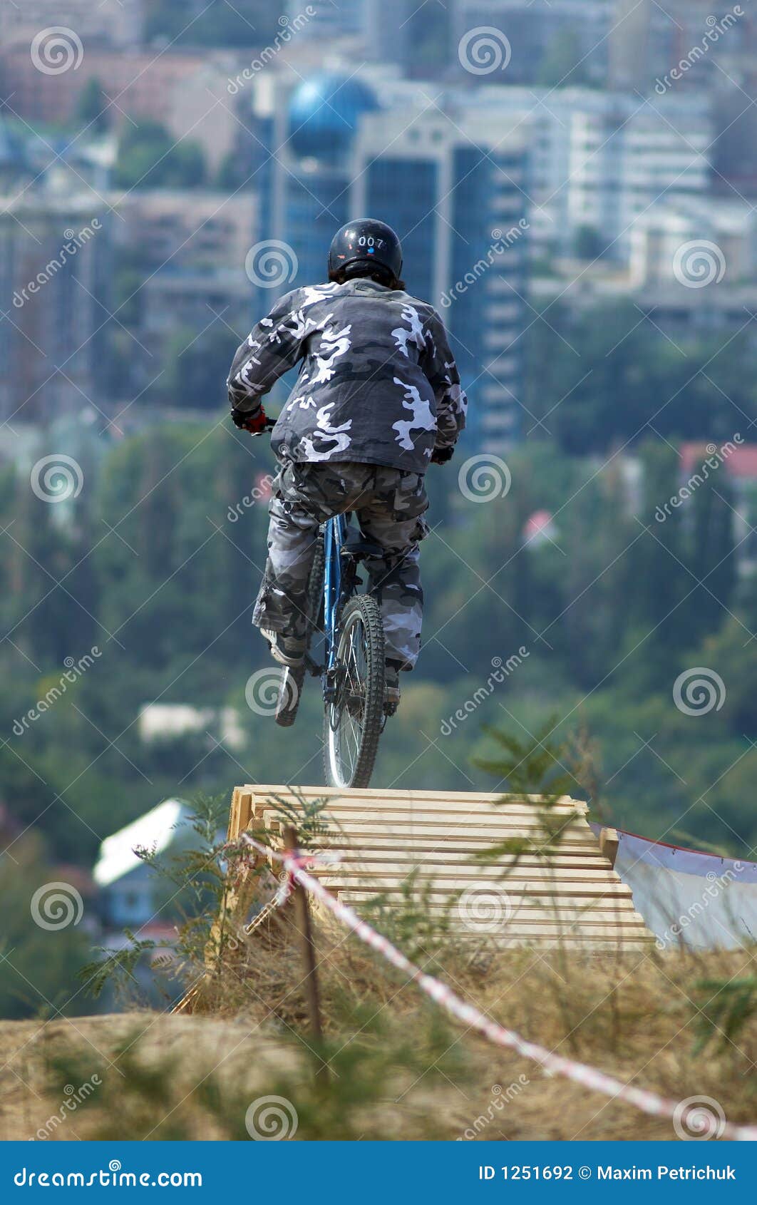 Jump stock photo. Image of cyclist, descend, cycling, downhill - 1251692