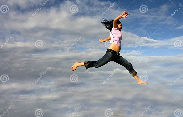 Jump! stock photo. Image of motion, colour, girl, jumping - 141456