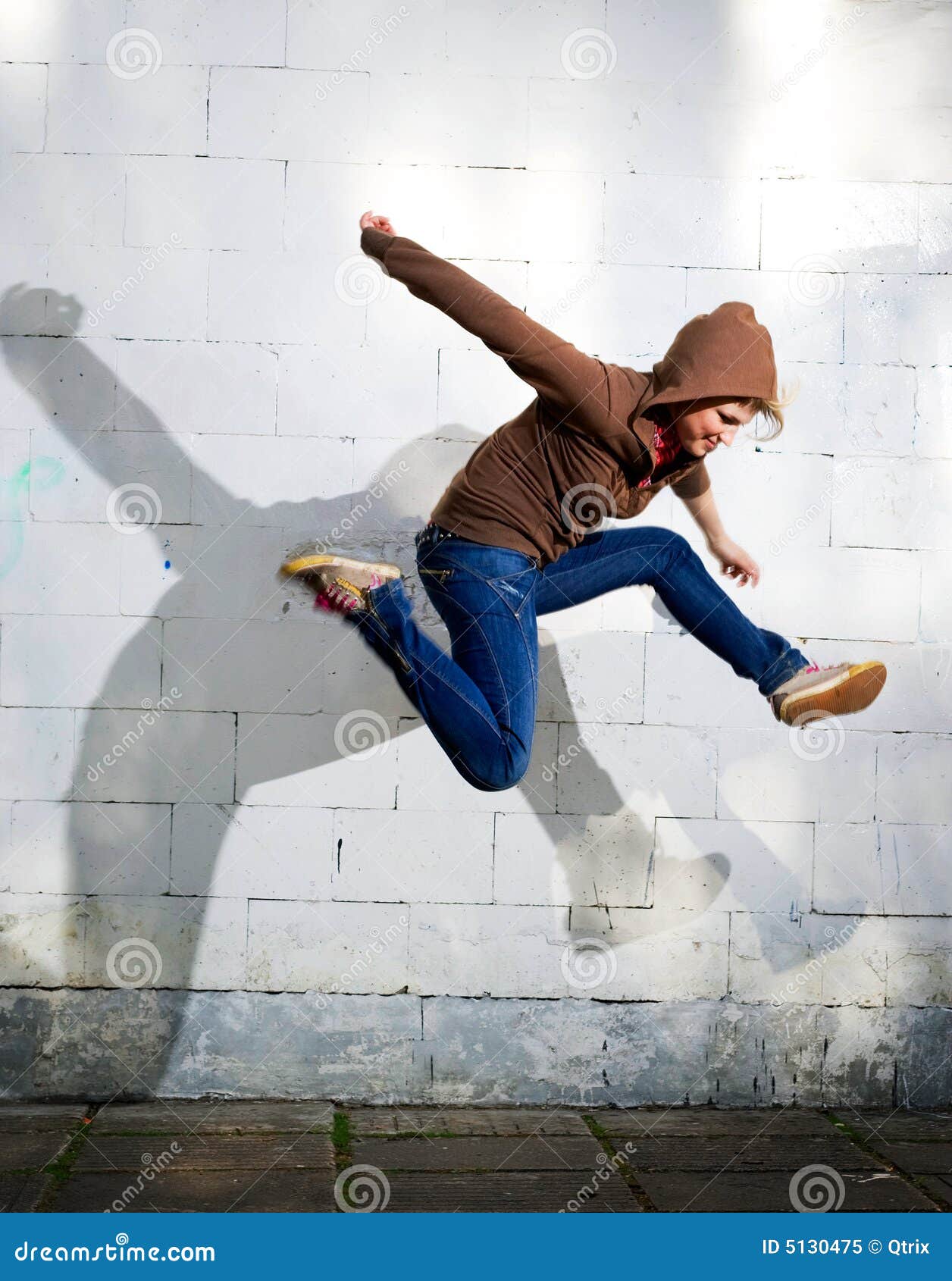 Jump. stock image. Image of happiness, flexibility, exercising - 5130475