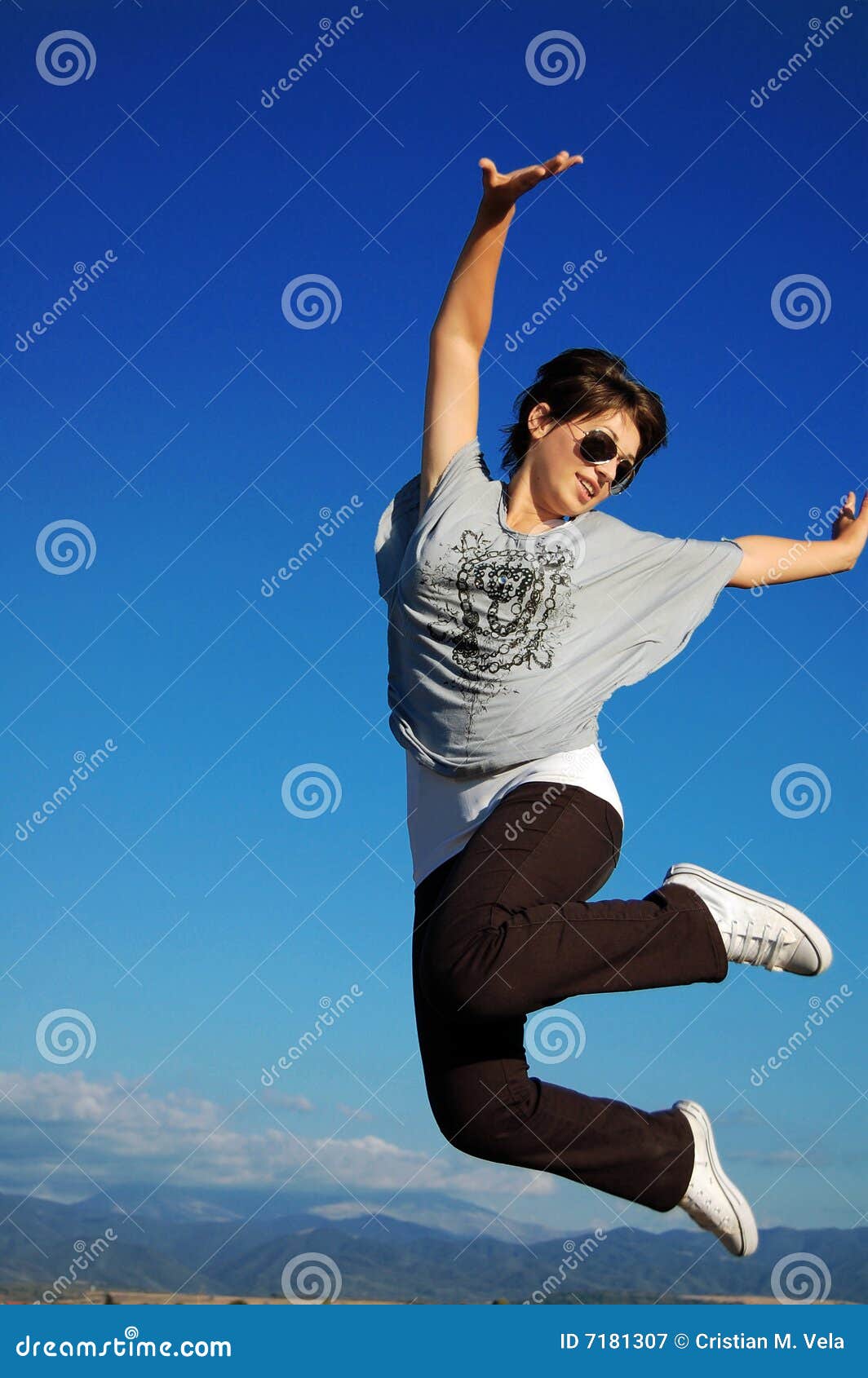 Jump stock image. Image of exercise, body, attractive - 7181307