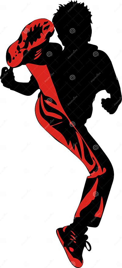 Jump boy stock vector. Illustration of modern, newest - 6863508