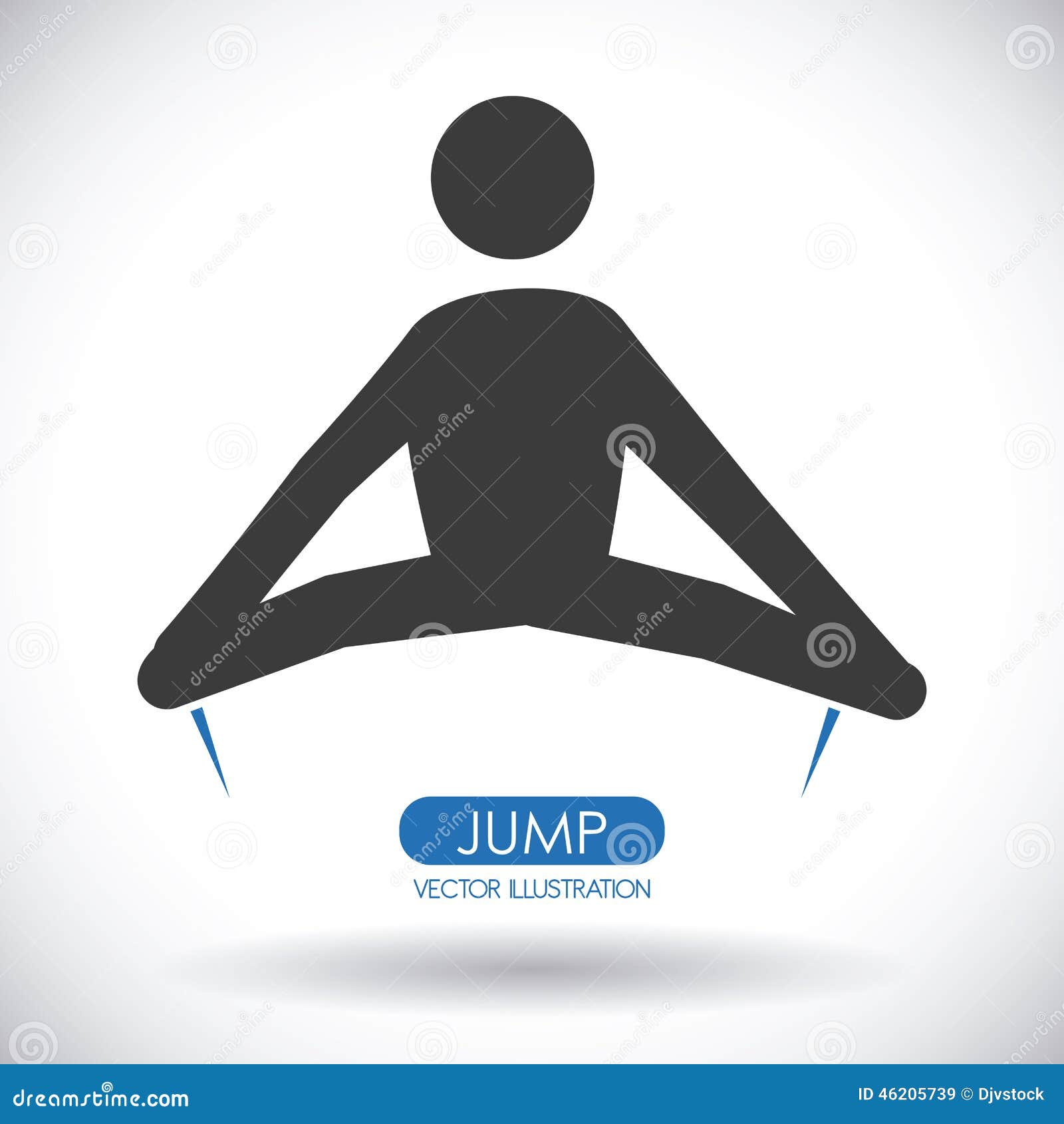 Jump design stock illustration. Illustration of human - 46205739