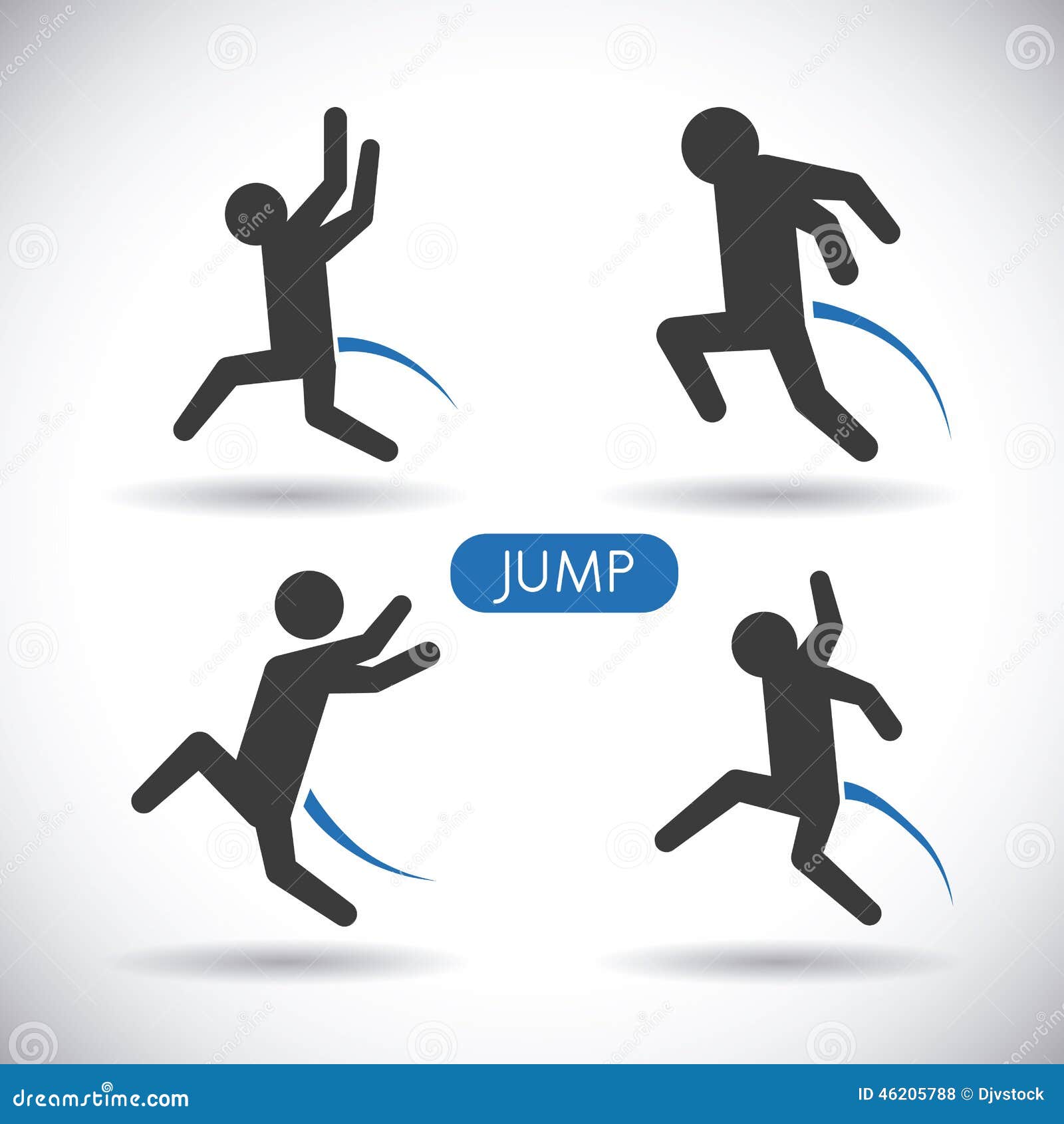Jump design stock illustration. Illustration of icon - 46205788
