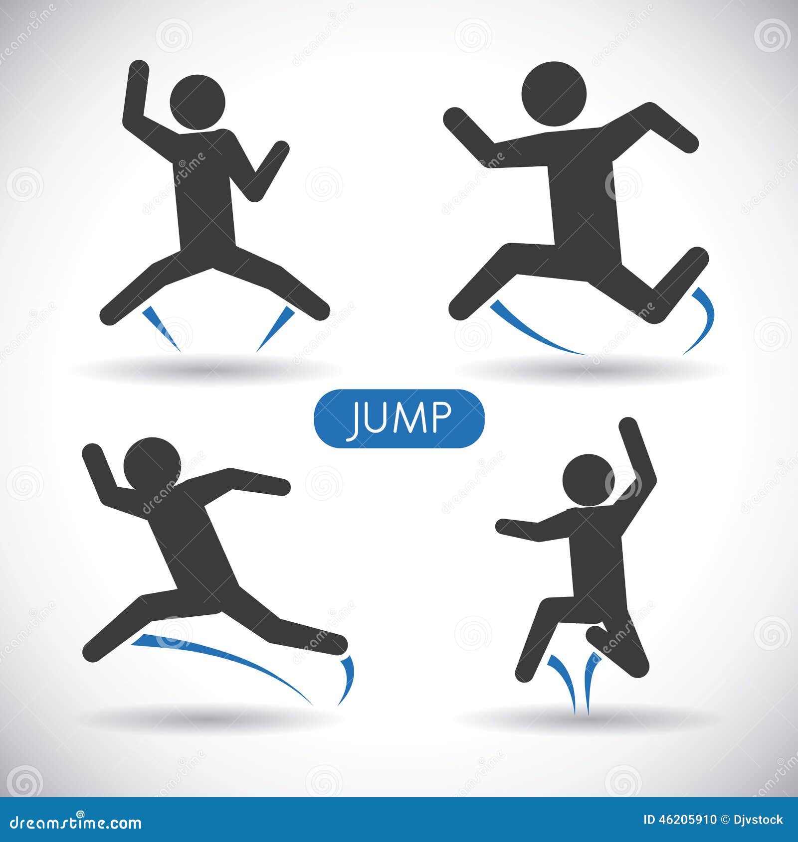 Jump design stock illustration. Illustration of icon - 46205910
