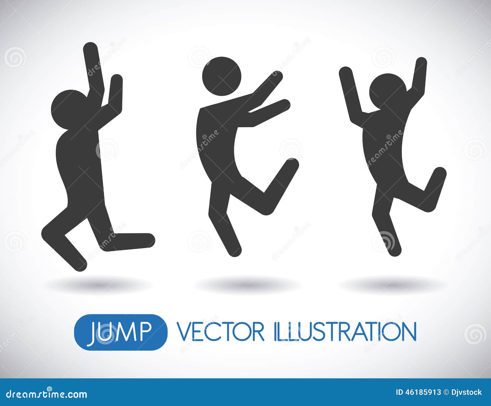 Jump design stock vector. Illustration of icon, collection - 46185913