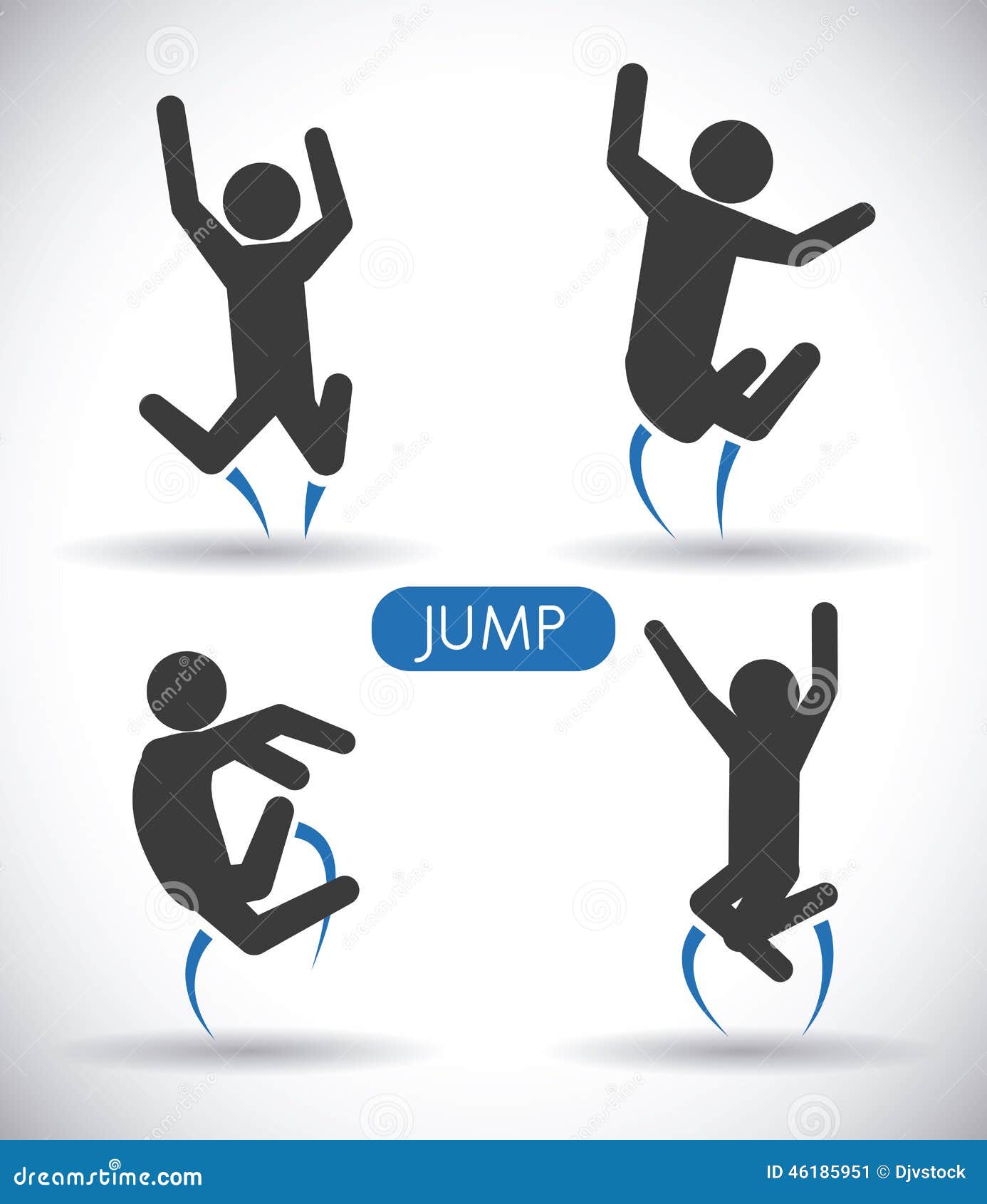 Jump design stock vector. Illustration of vector, male - 46185951