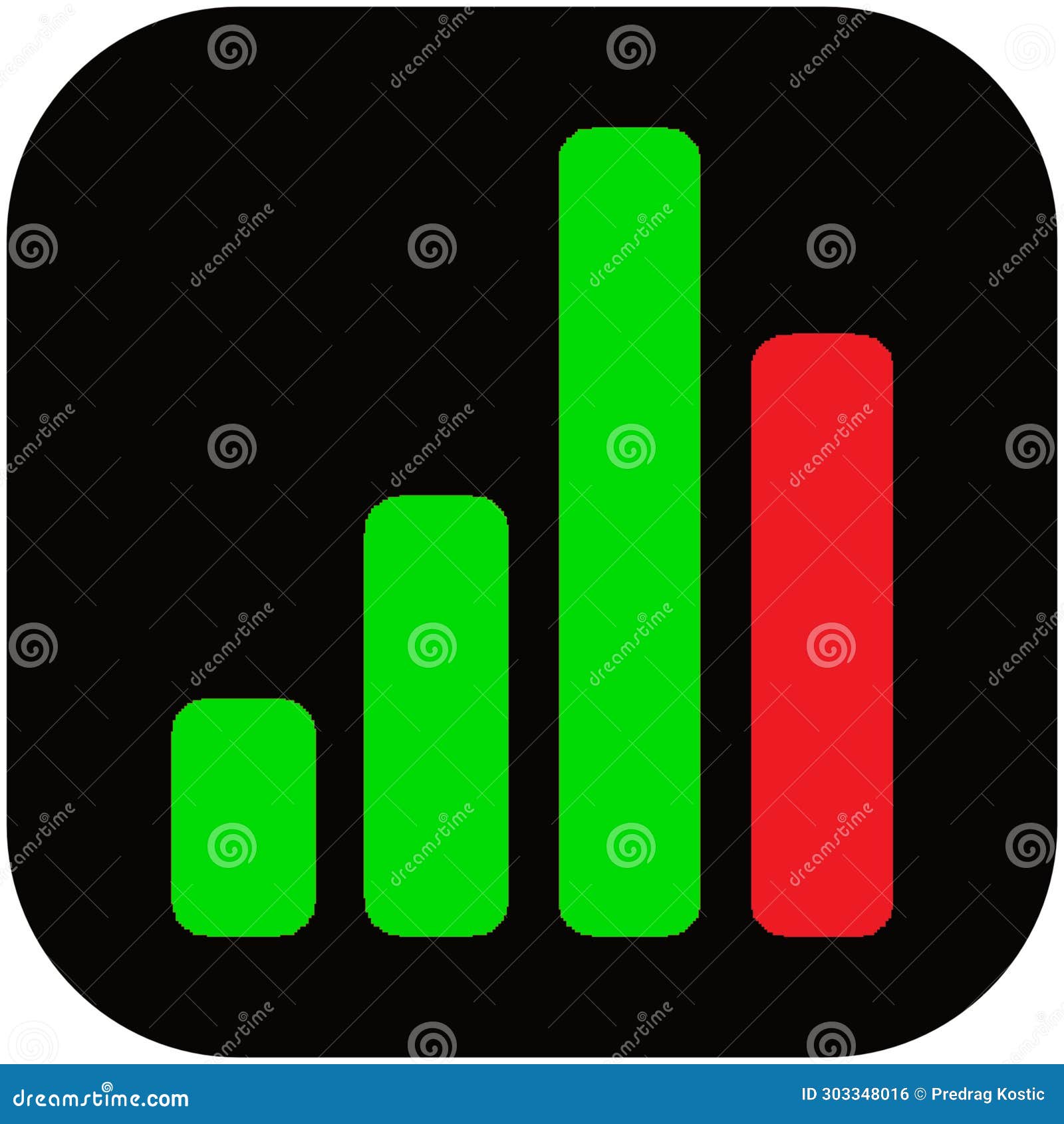 Diagram icon stock illustration. Illustration of fall - 303348016