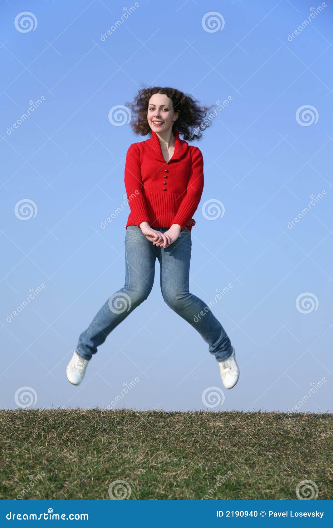 Jump girl stock photo. Image of mother, lifestyle, hill - 2190940