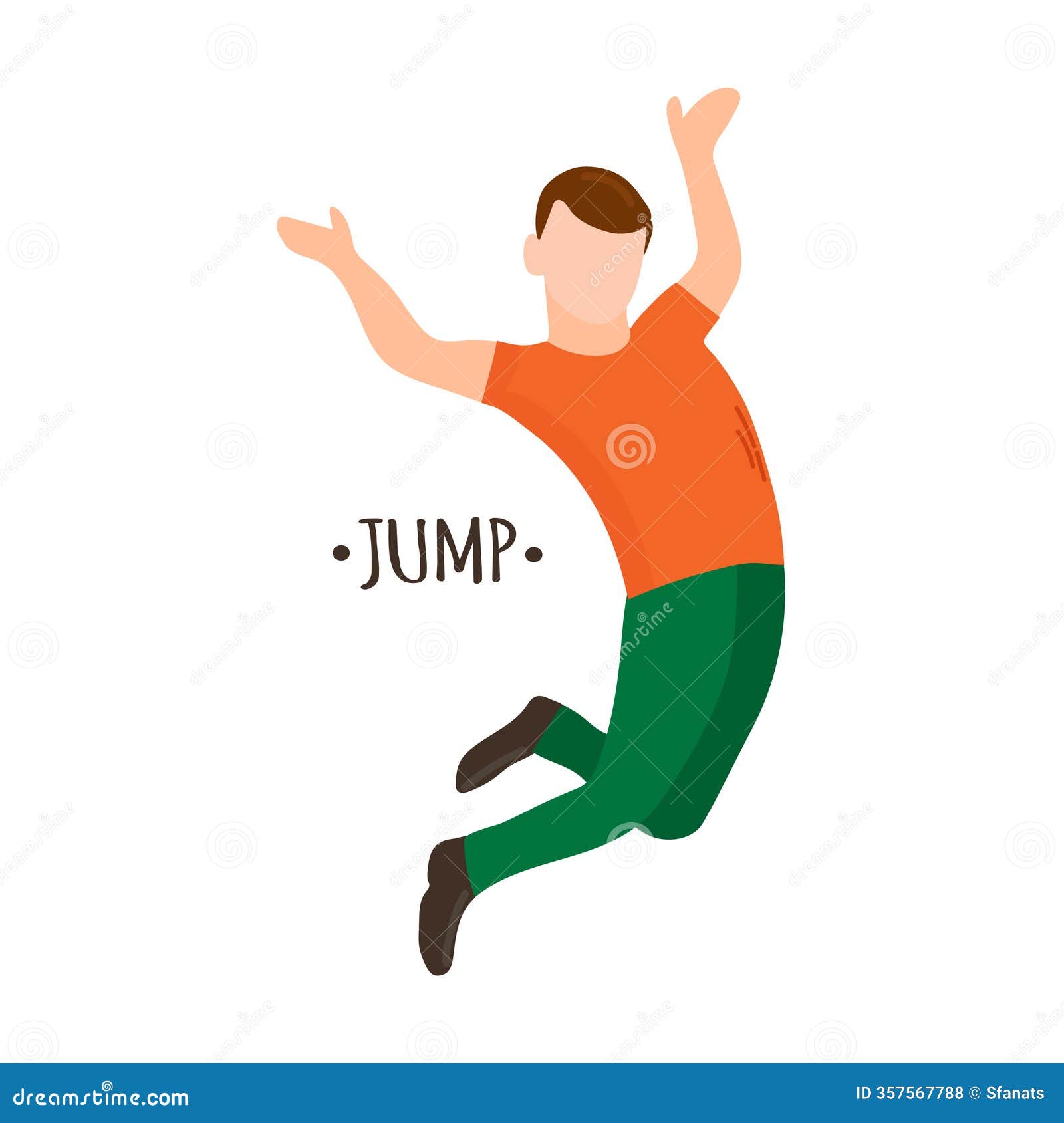 Jump Icon Clipart Isolated Vector Illustration Stock Vector ...