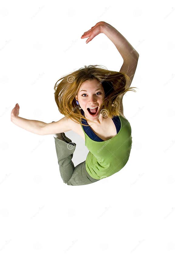 Jump for joy stock image. Image of energy, caucassion - 1938801