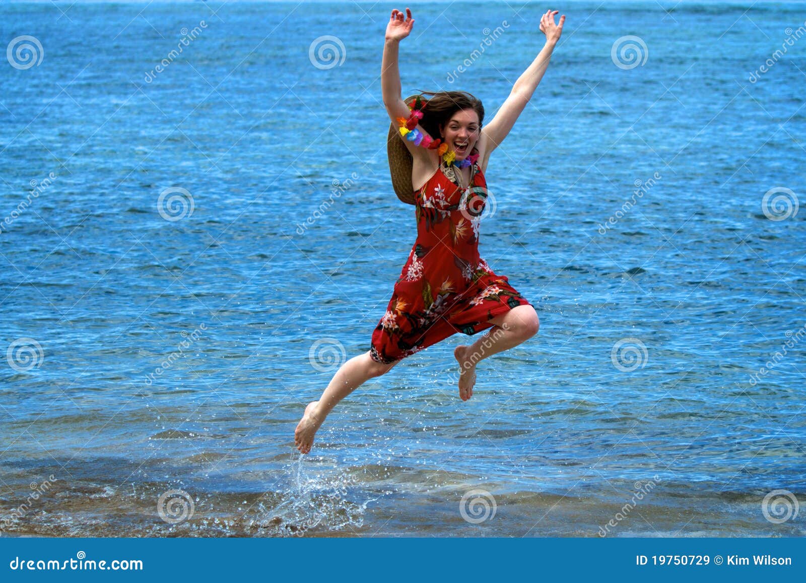 Jump for Joy stock image. Image of print, hawaiian, paradise - 19750729