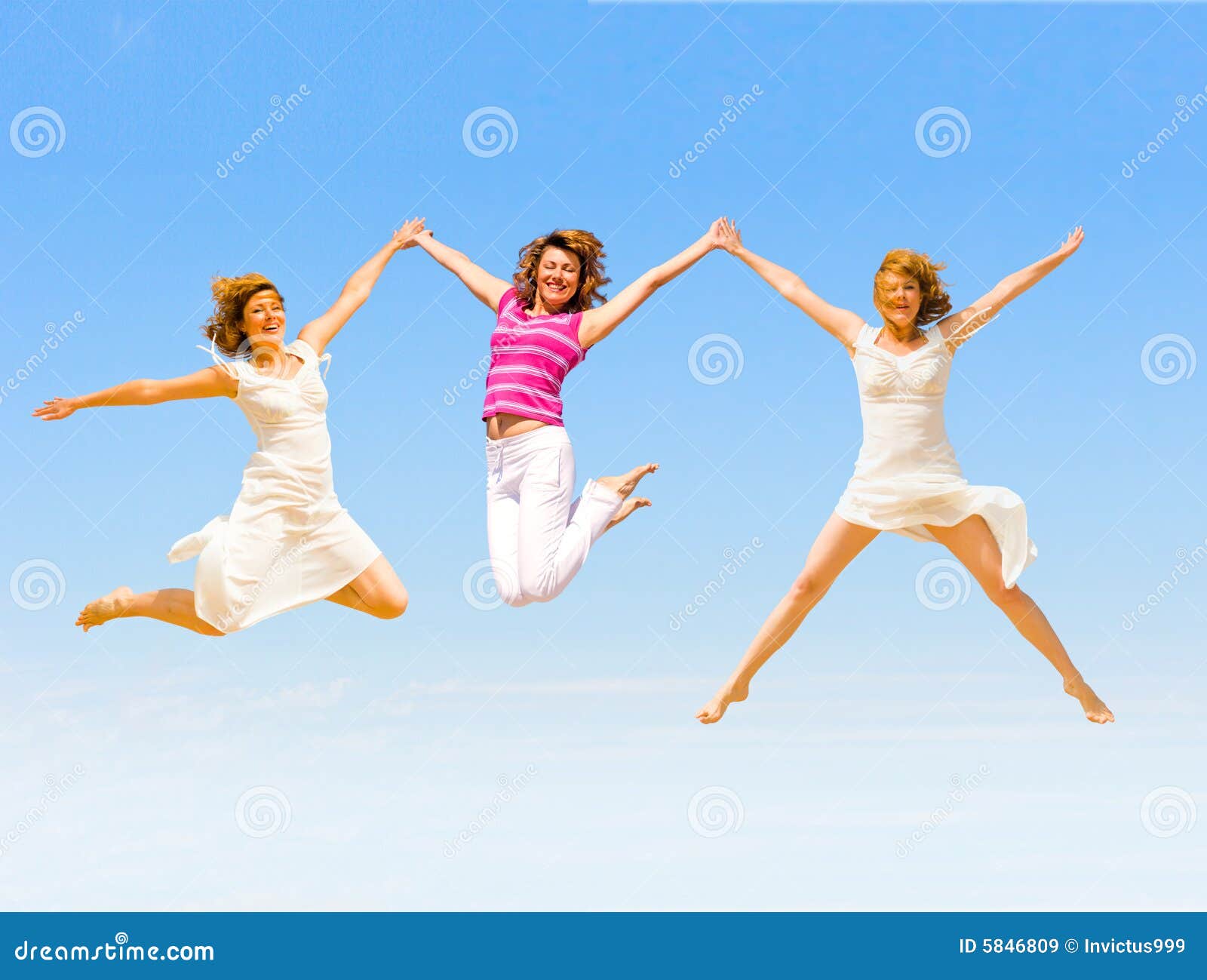 Jump! jump! jump! stock image. Image of female, relax - 5846809