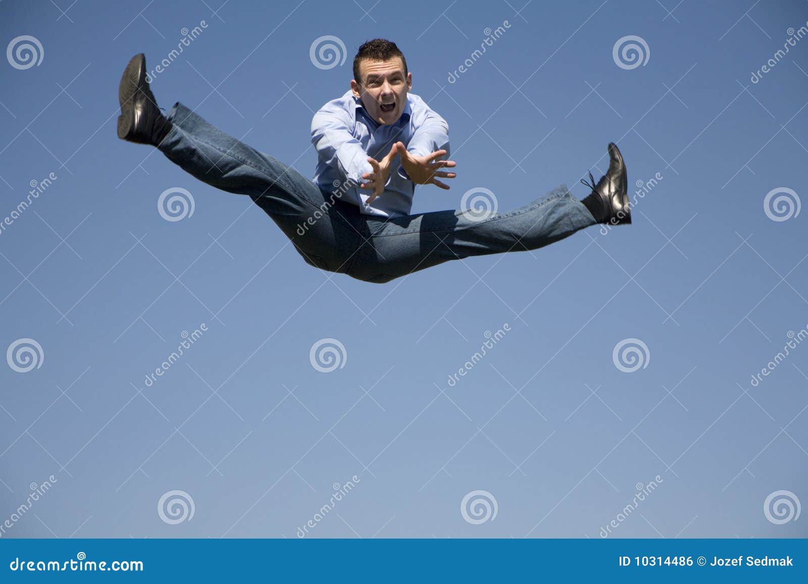 Jump of man stock photo. Image of measure, karate, self - 10314486