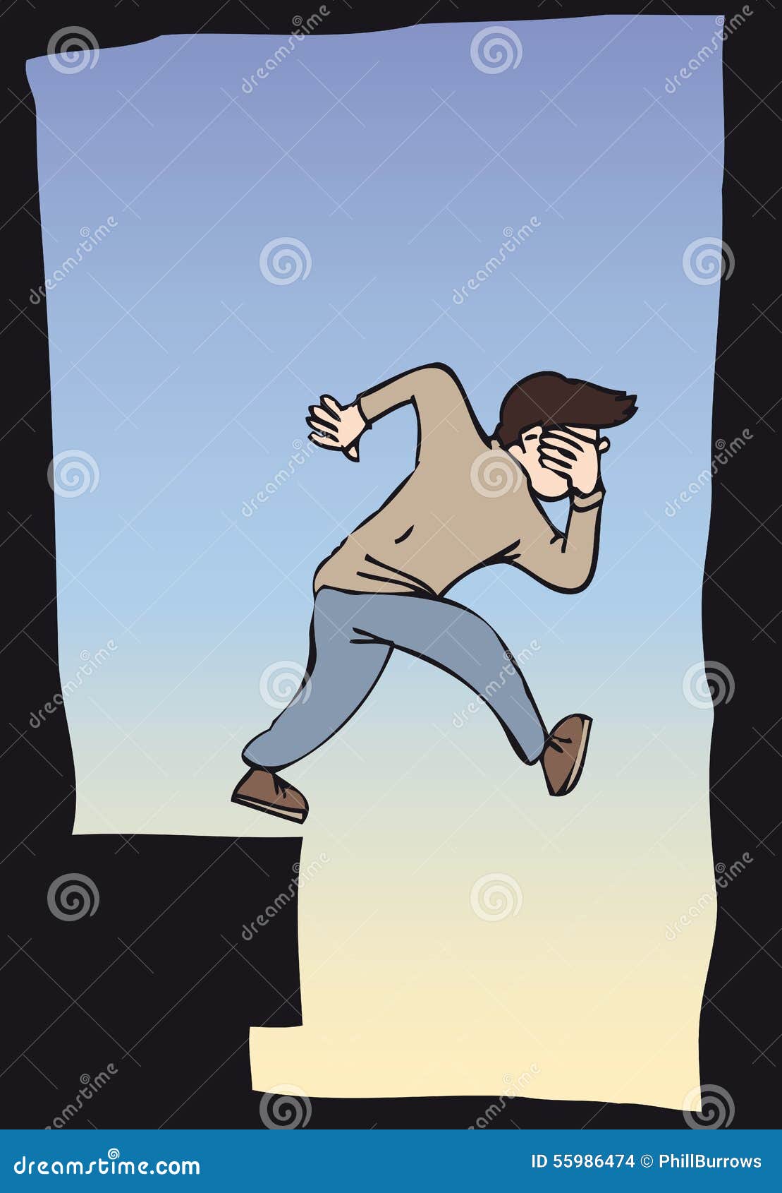 Pushed To Edge Of Cliff Royalty-Free Stock Image | CartoonDealer.com ...