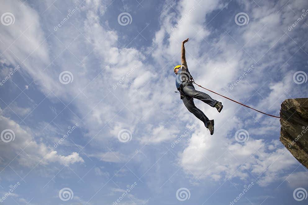 Jump off a cliff. stock image. Image of high, freefall - 76284865