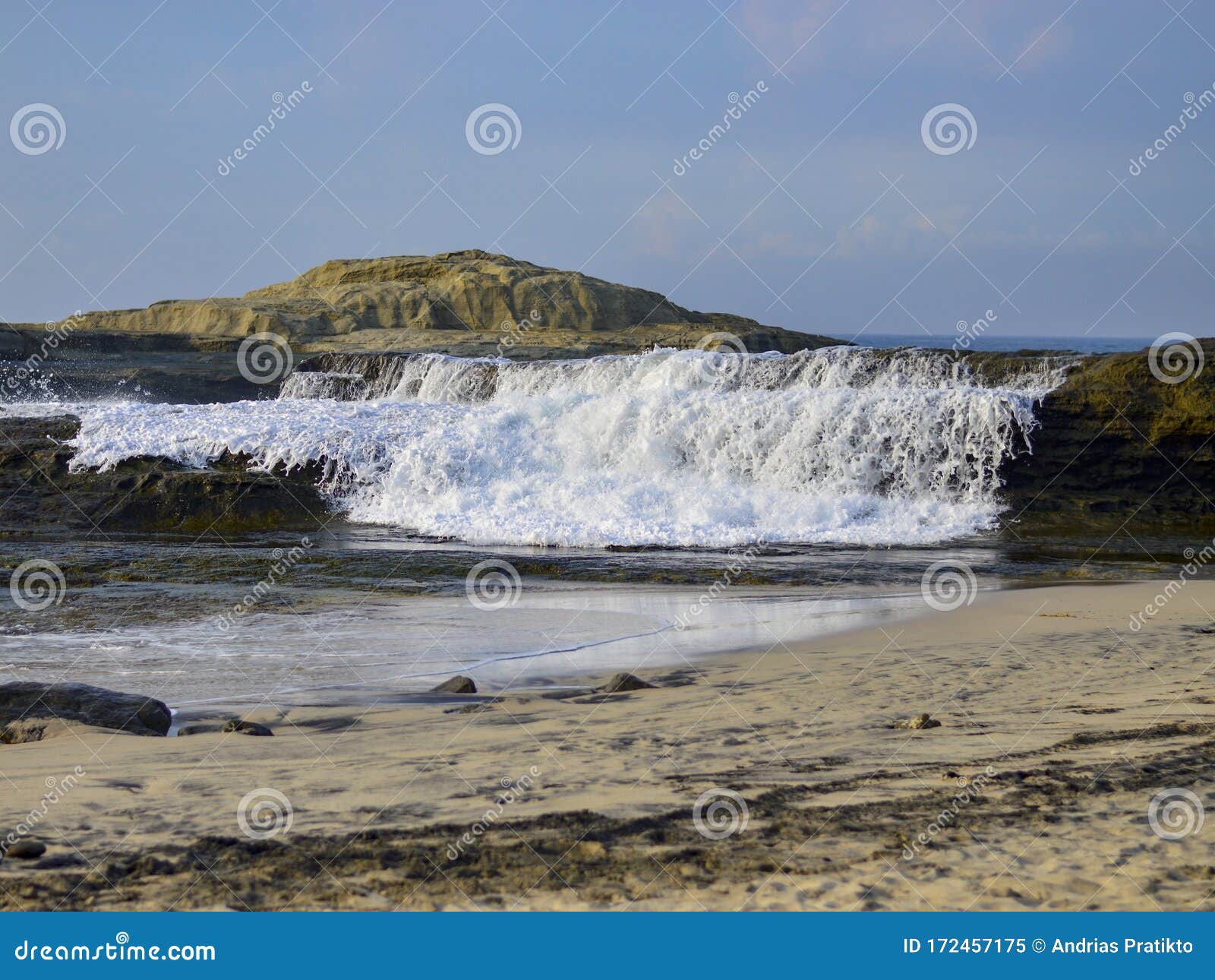 Jump over rocks. stock image. Image of wave, rocks, ocean - 172457175