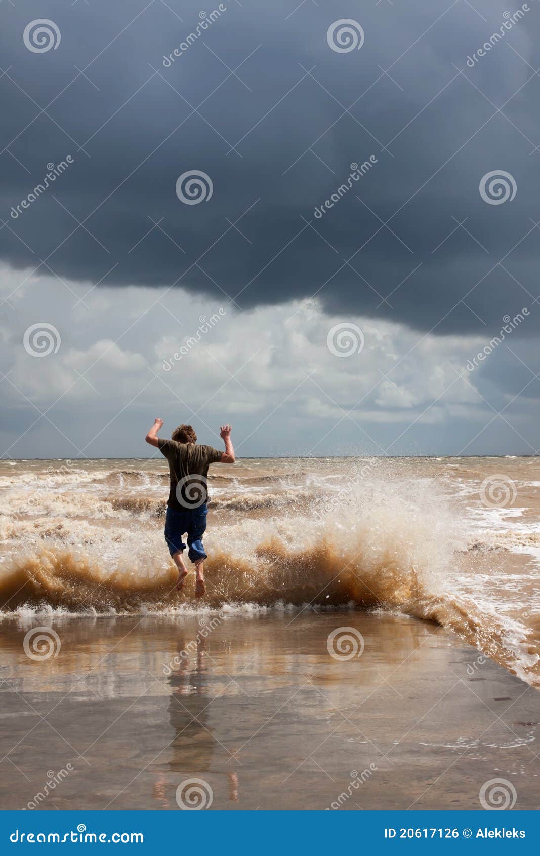 Jump over the waves stock photo. Image of blue, relaxation - 20617126