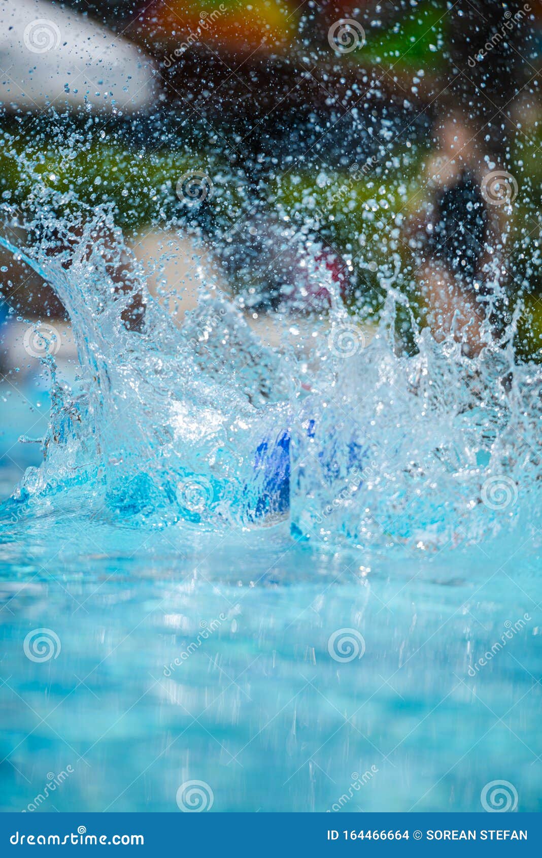 Jump in water in the pool stock photo. Image of risk - 164466664