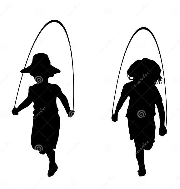 Jump Rope stock illustration. Illustration of kids, playtime - 6547868