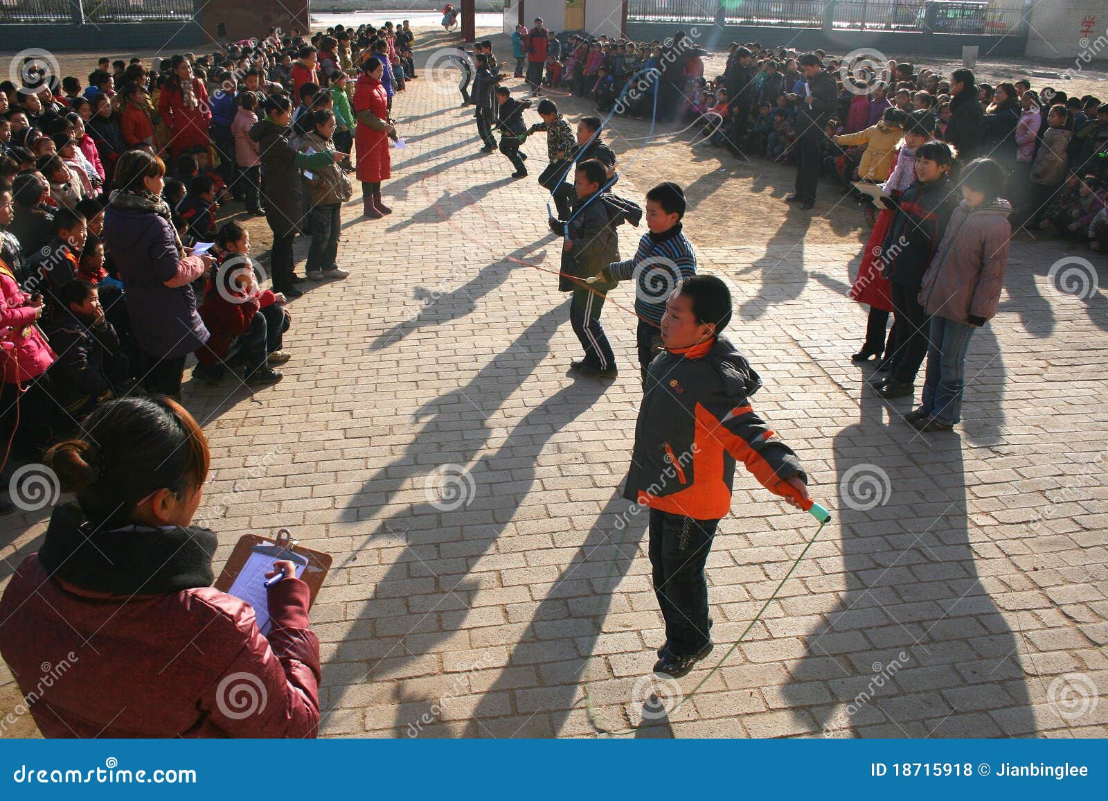 Jump rope competitions editorial stock photo. Image of group - 18715918