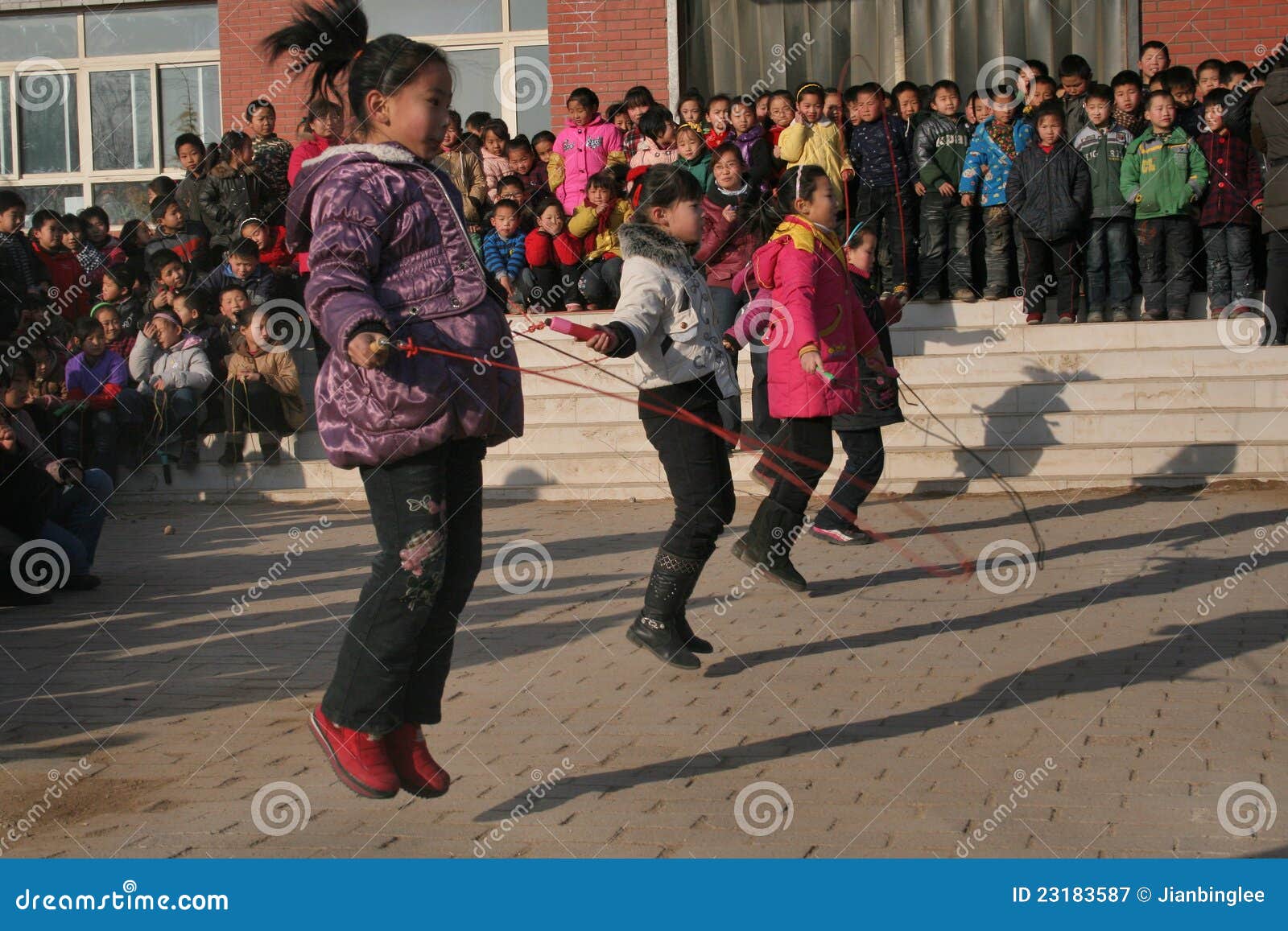 Jump rope competitions editorial photography. Image of chinese - 23183587