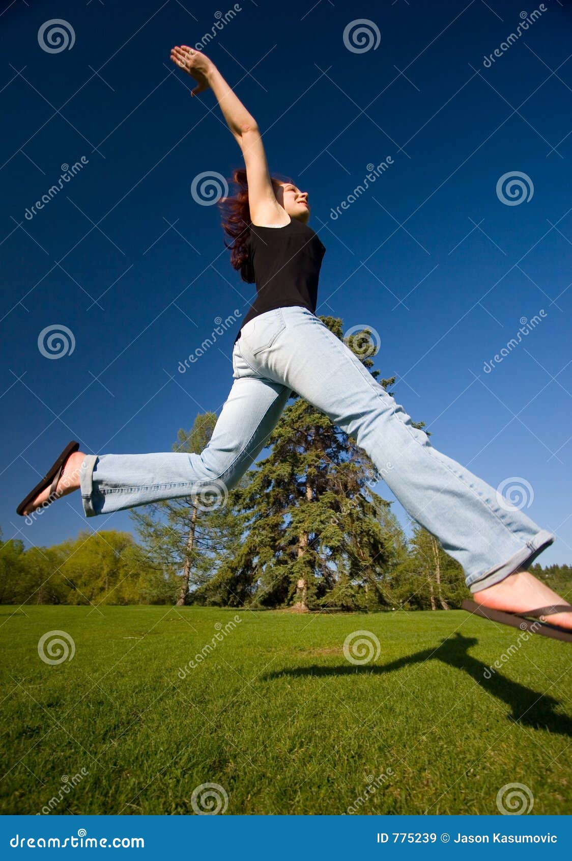 Jump and Shadow stock image. Image of people, person, park - 775239