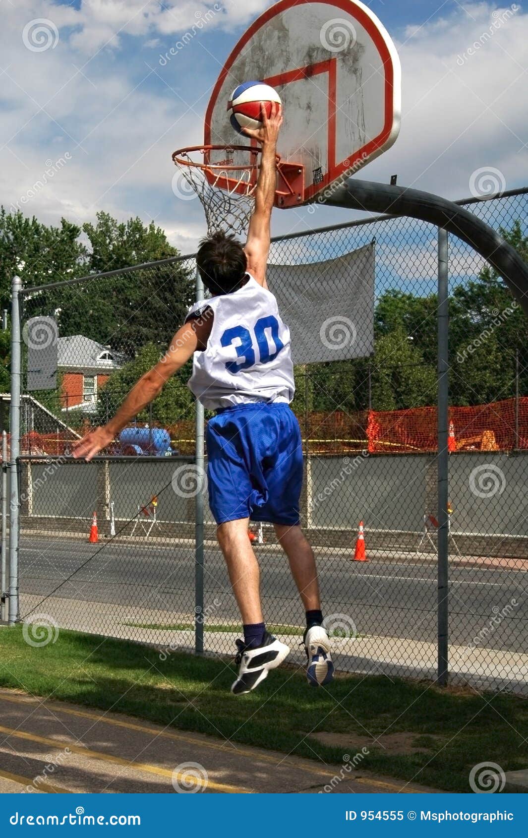 Jump Shot stock image. Image of body, male, jersey, fence - 954555