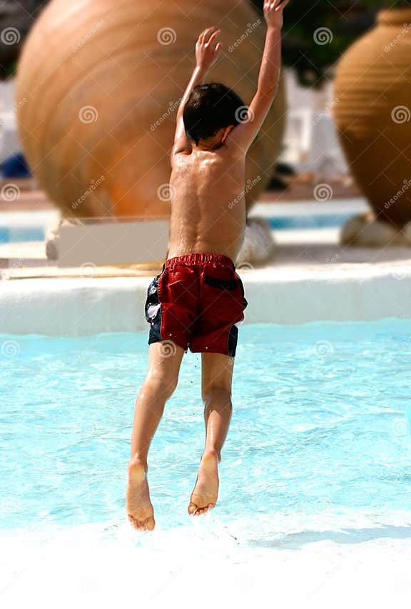 Jump before the splash stock photo. Image of health, fresh - 2321328