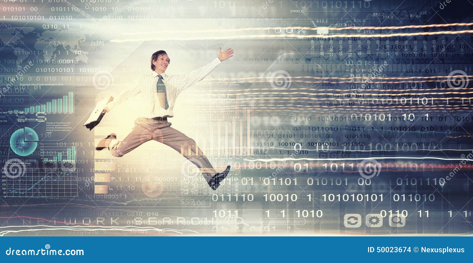 Jump To Future Technologies Stock Photo - Image of technologies ...