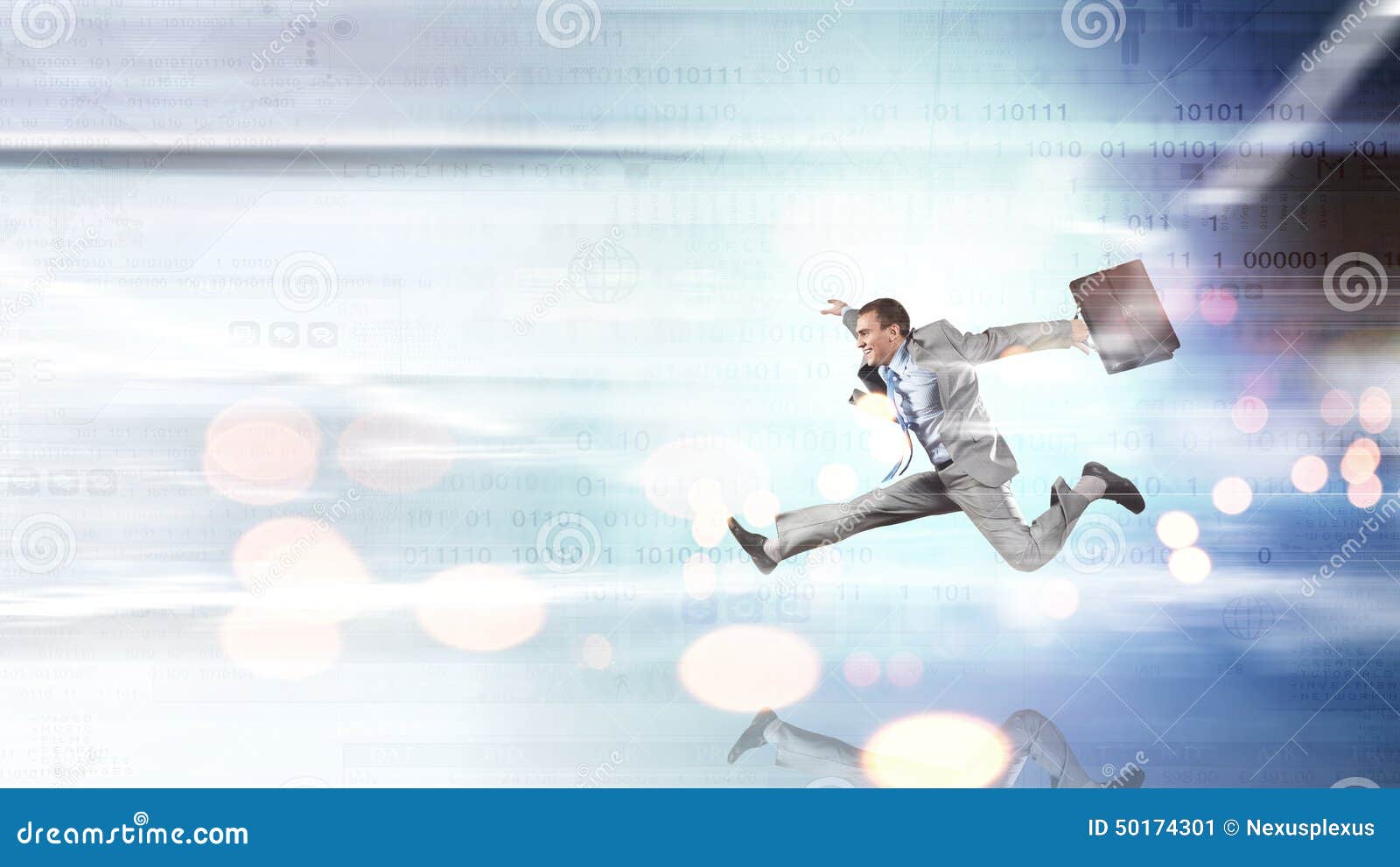 Jump To Future Technologies Stock Image - Image of computer, business ...