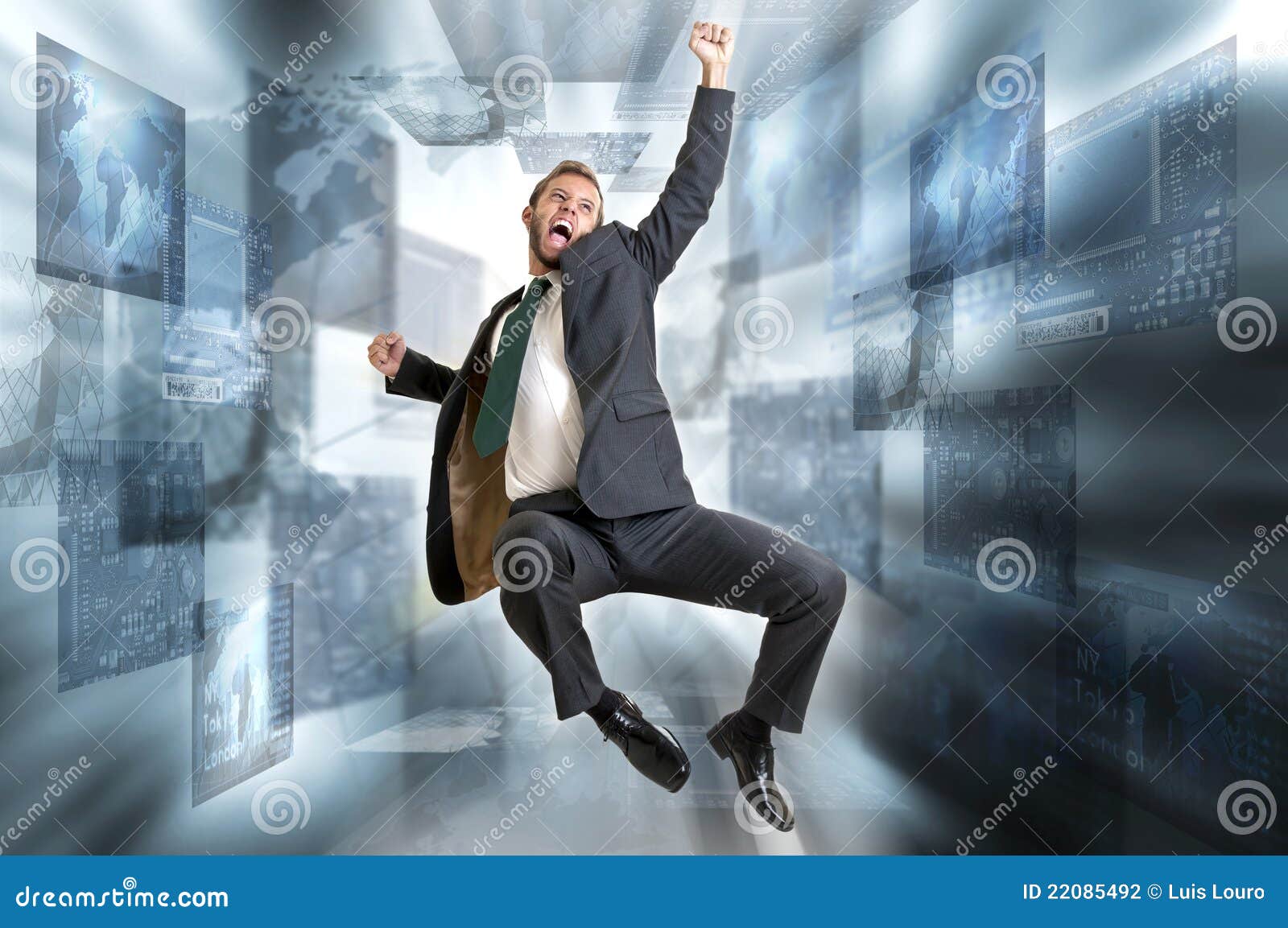 Jump to success stock photo. Image of suit, worker, successful - 22085492