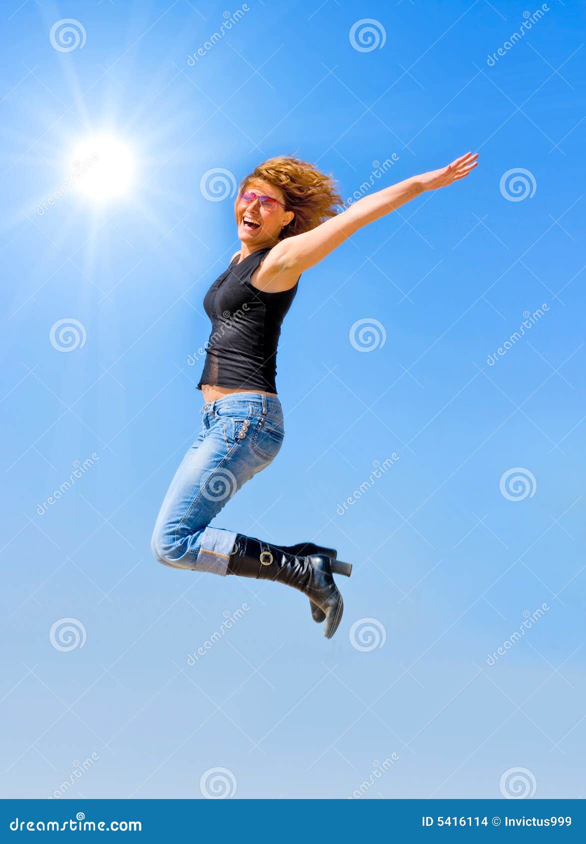 Jump to the sun stock photo. Image of adult, lifestyle - 5416114