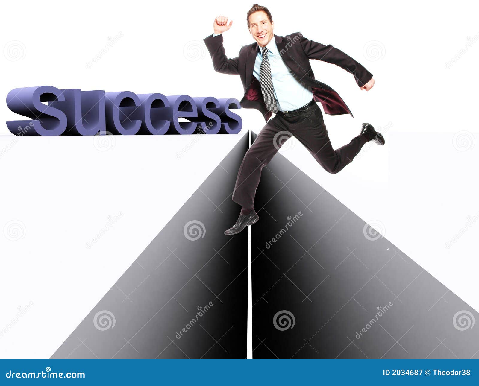 Jump tp success stock image. Image of solution, business - 2034687
