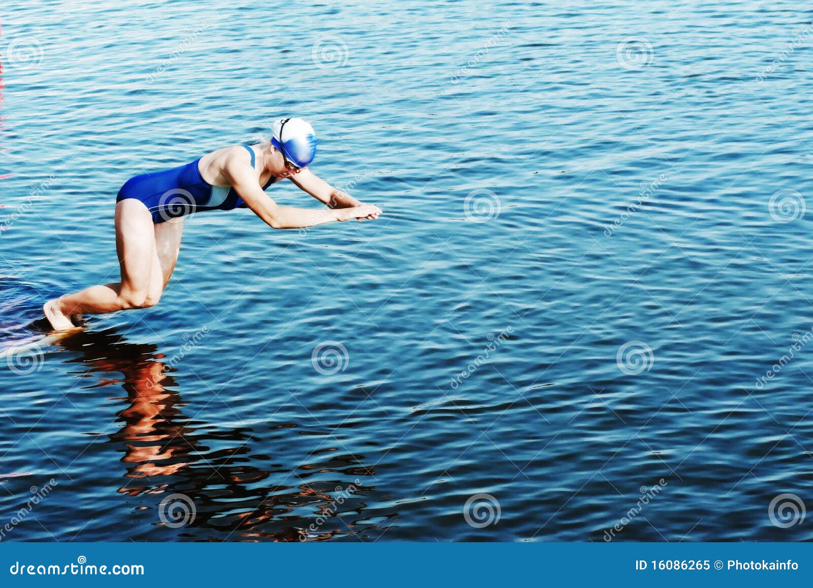 Jump in water stock image. Image of health, round, waves - 16086265